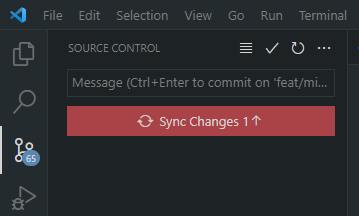 Missing commit progress indicator in SCM panel · Issue #142706 · microsoft/vscode · GitHub