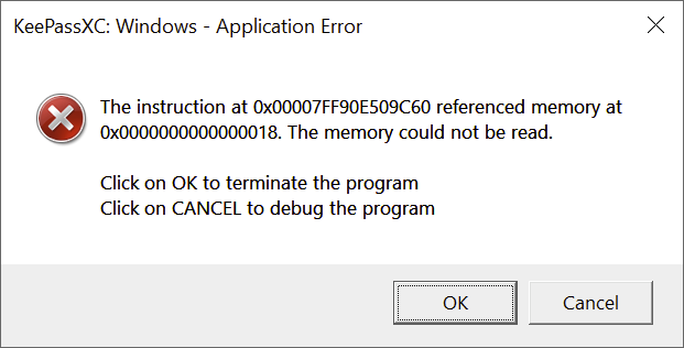 KeePassXC crashes after confirming database configuration · Issue #9033 · keepassxreboot ...