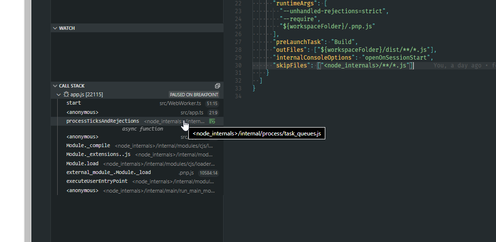 Skipfiles Are Not Skipped · Issue 104421 · Microsoftvscode · Github
