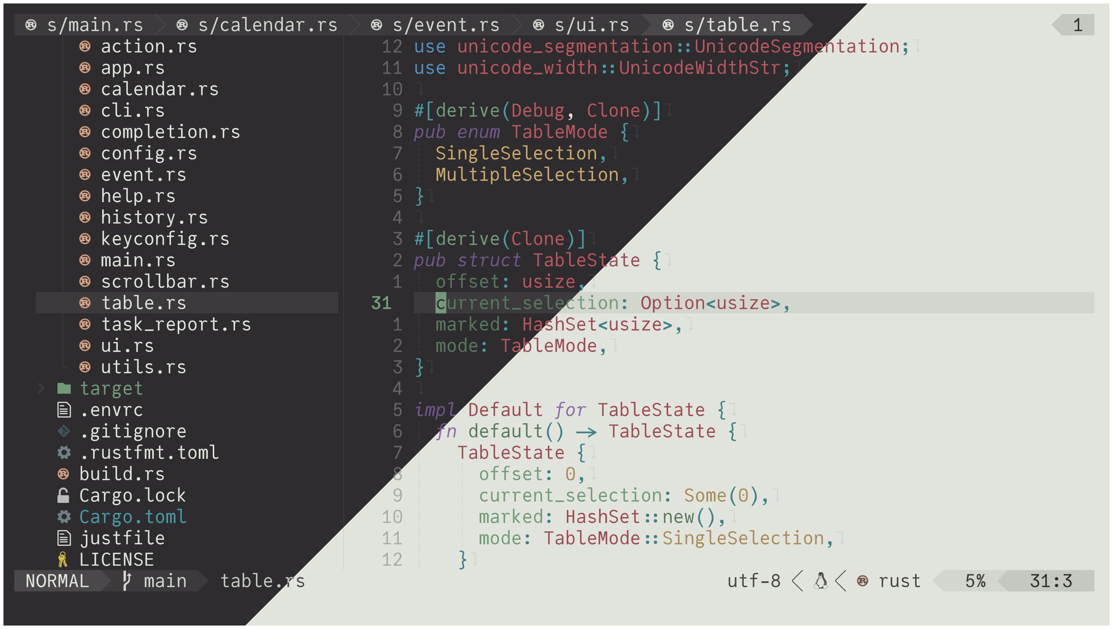 GitHub - daschw/leaf.nvim: A forest green dark & light colorscheme for ...