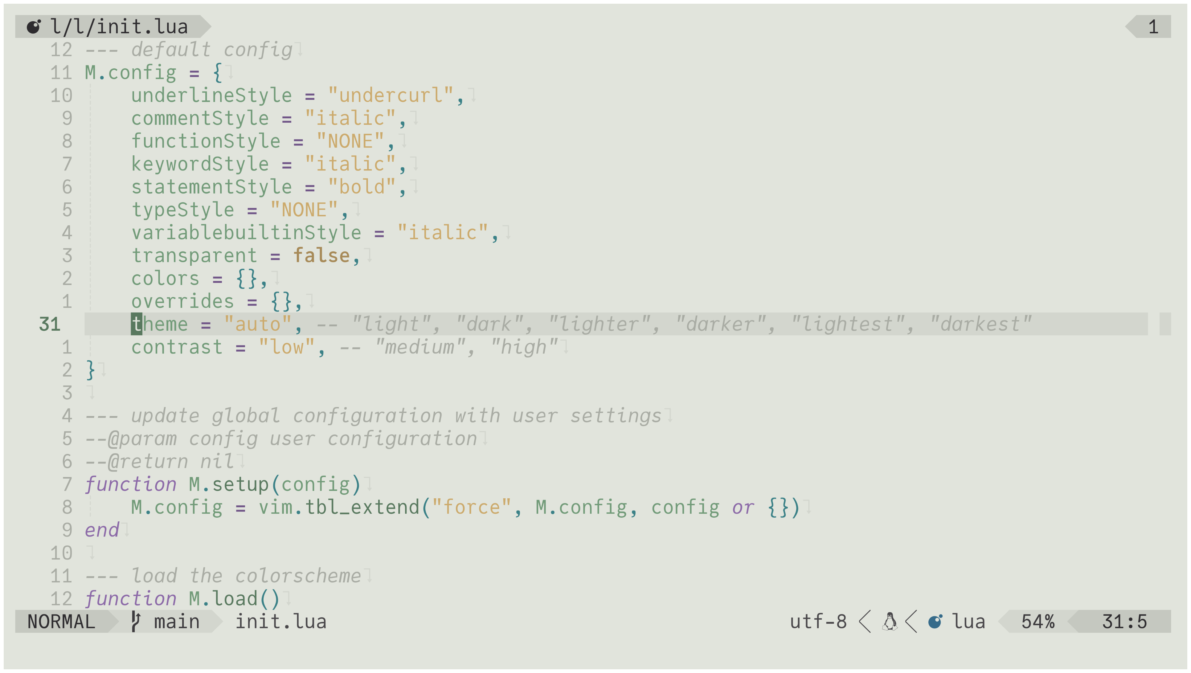 GitHub - daschw/leaf.nvim: A forest green dark & light colorscheme for ...