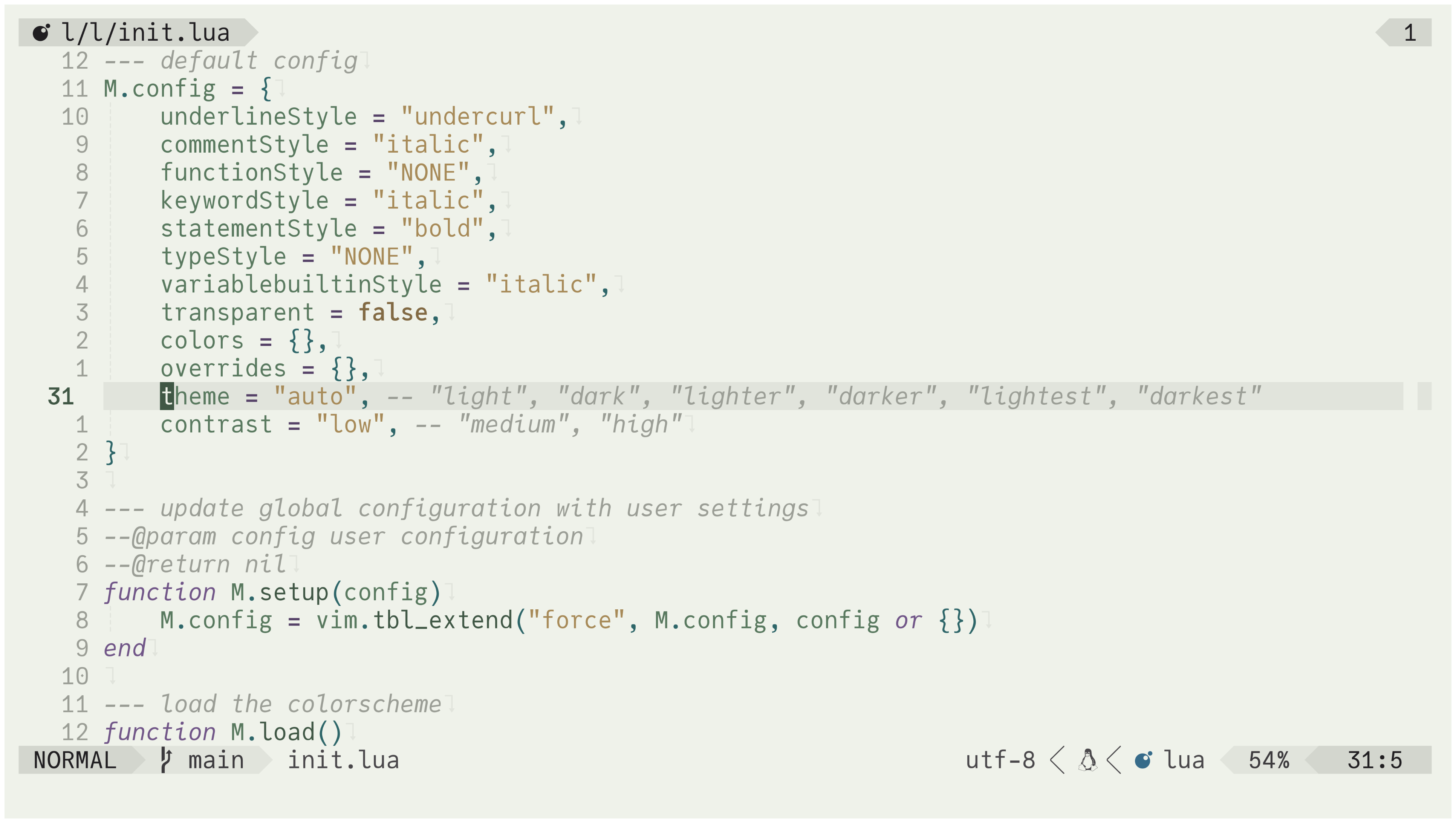 GitHub - daschw/leaf.nvim: A forest green dark & light colorscheme for ...