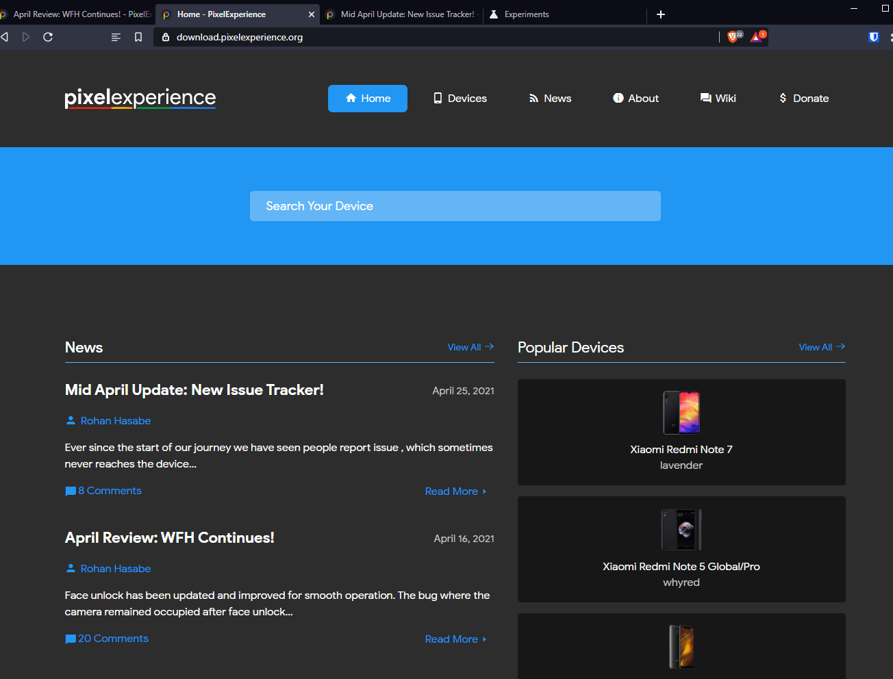 Empty spaces on https://download.pixelexperience.org/ · Issue #15820 · brave/brave-browser · GitHub