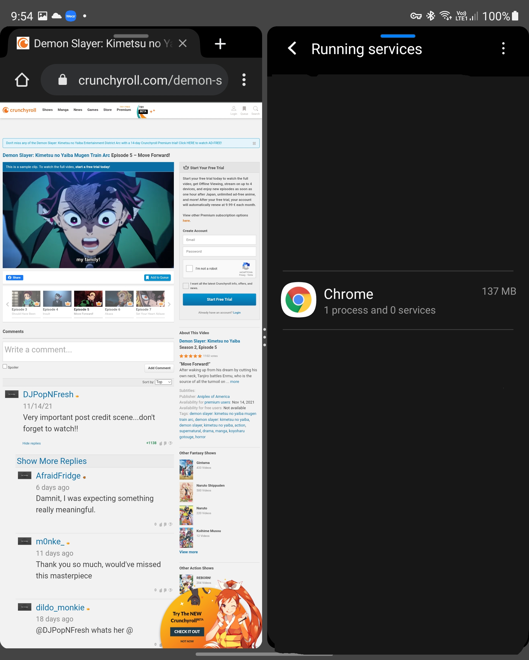 Crunchroll Causing Excessive Ram Usage · Issue 20276 · Bravebrave Browser · Github 
