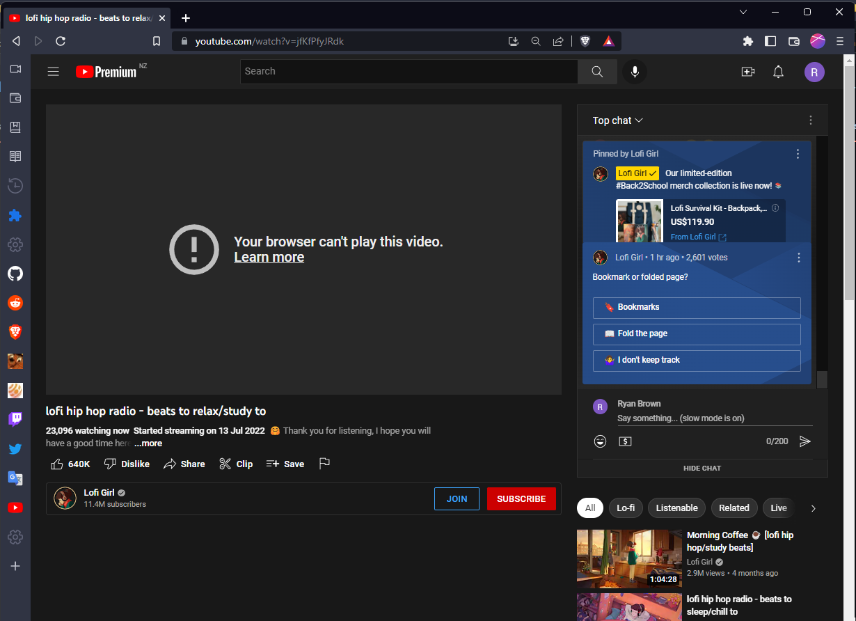 Specific Youtube video crashes with playlist feature enabled · Issue ...