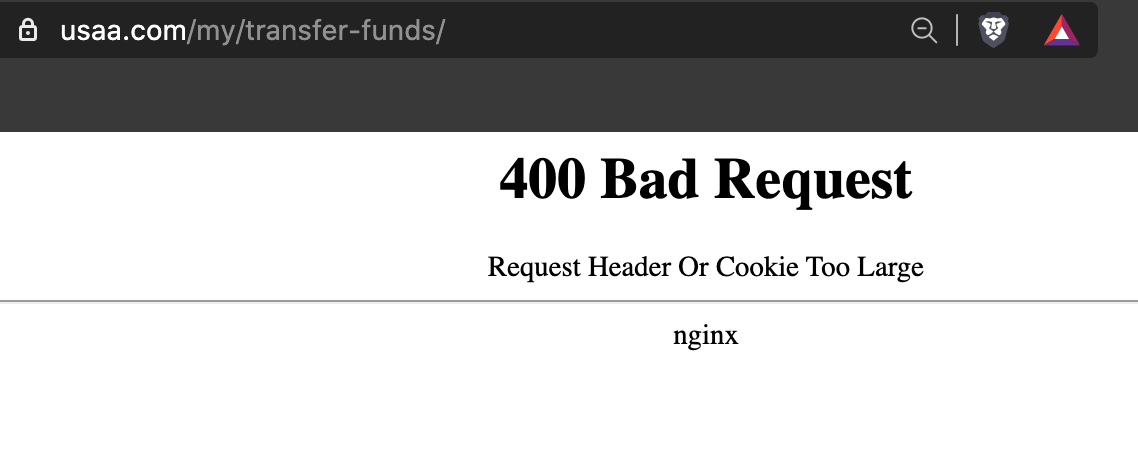 [Desktop] Error 400 on https://www.usaa.com/ · Issue #11245 · brave ...
