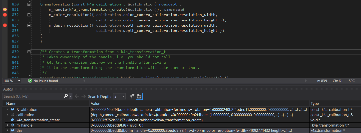 k4a::transformation occurs error of source not available · Issue #1797 ...