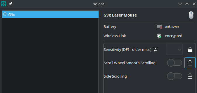 Logitech G9x not recognized · Issue #1990 · pwr-Solaar/Solaar · GitHub