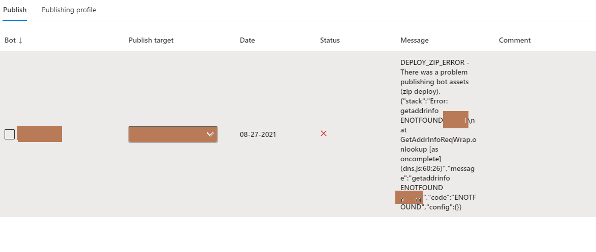 Publish not working when using existing resources · Issue #8613 · microsoft/BotFramework ...