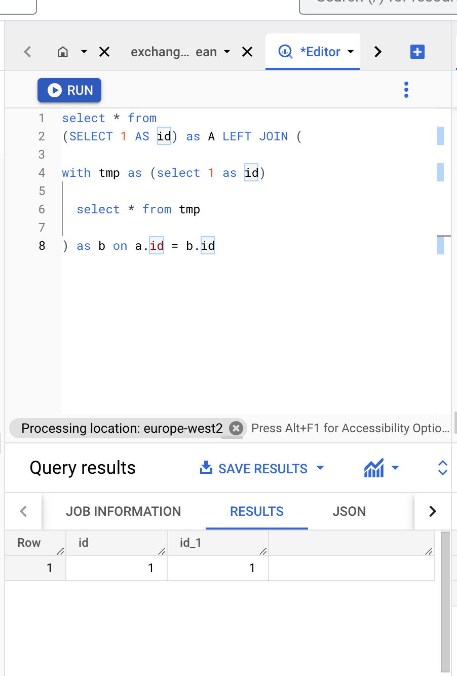 Joins with nested With · Issue #127 · goccy/bigquery-emulator · GitHub