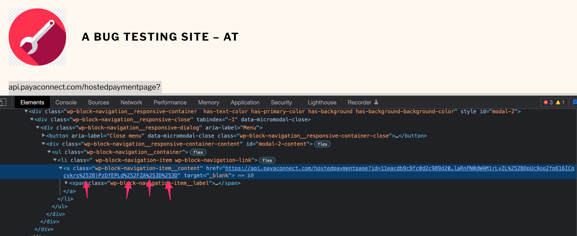Navigation Block: Percentage Character (%) in Links Are Improperly ...