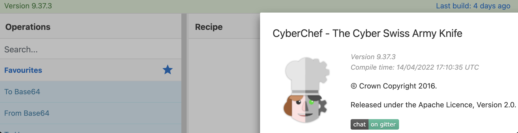 UPGRADE: CyberChef 9.37.3 · Issue #7817 · Security-Onion-Solutions ...