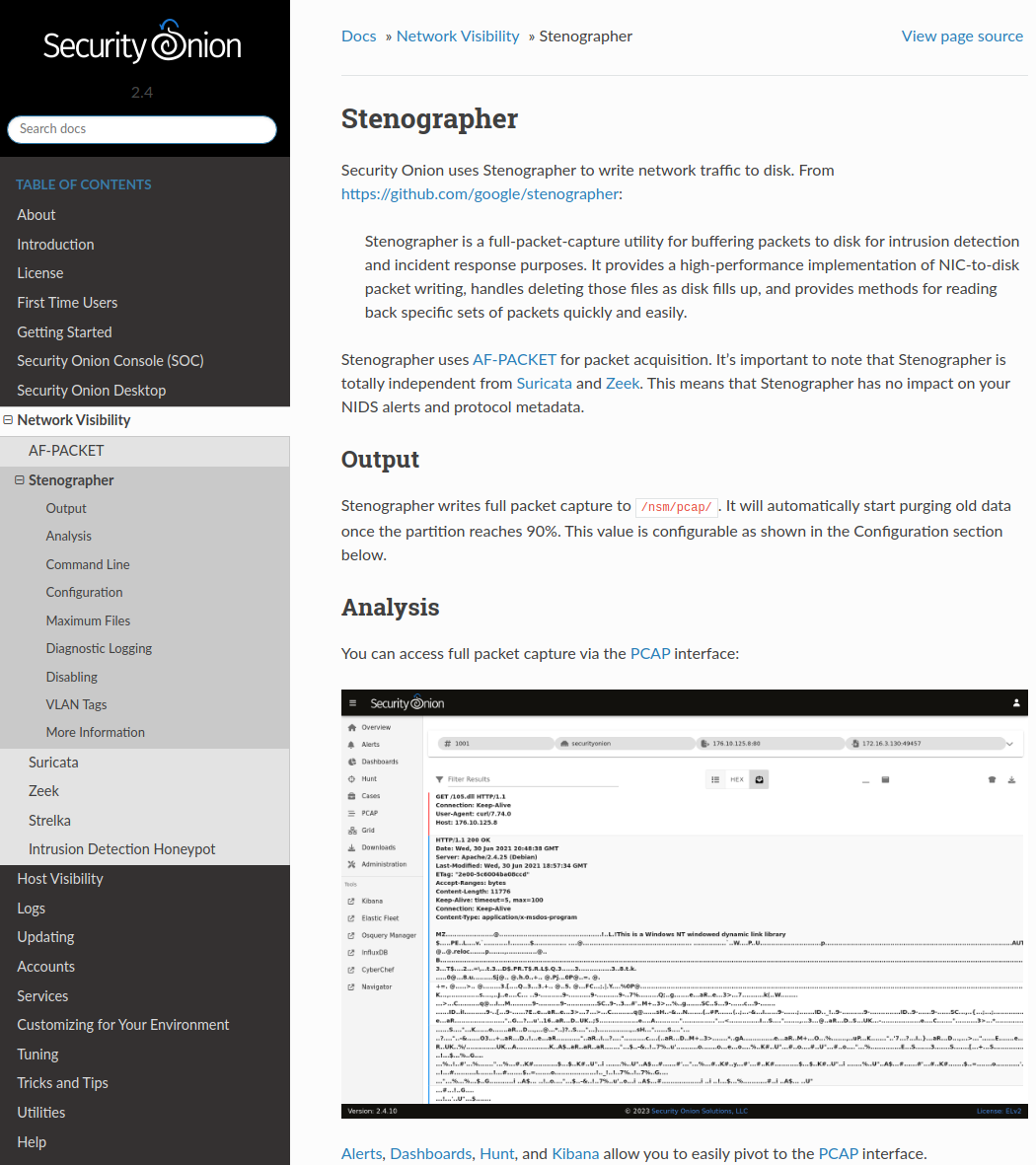 FIX: SOC Config pcap doc links should point to steno docs · Issue #11302 · Security-Onion ...