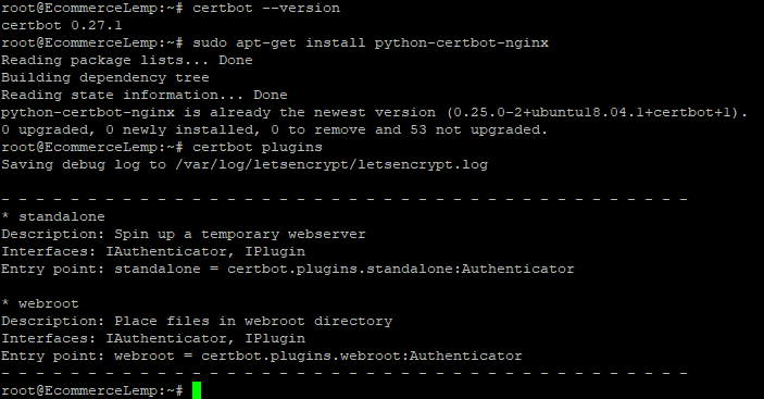 Plugin NGINX dont install on ubuntu 18.04 · Issue #6441 · certbot/certbot · GitHub