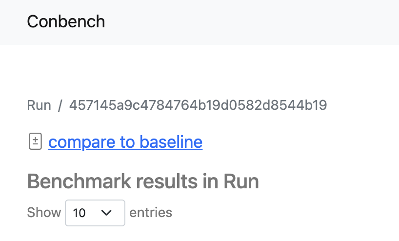 Run Page Surface New Comparisons In Ui · Issue 1175 · Conbenchconbench · Github