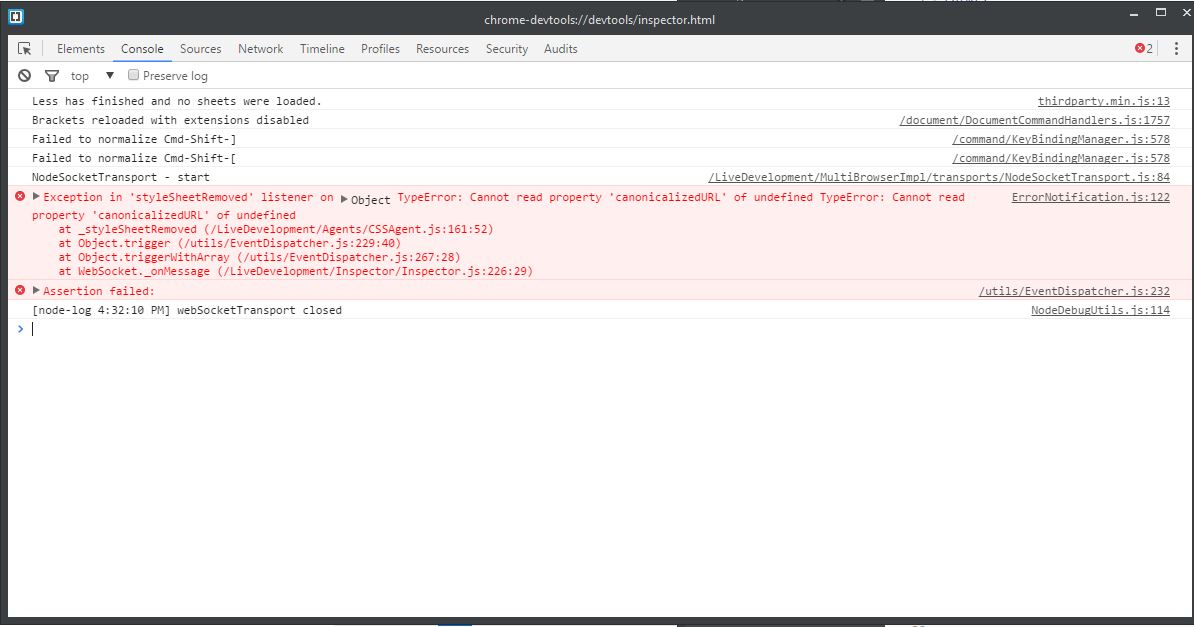 No Idea How To Use Console Debugging In Brackets · Issue 13770 · Adobebrackets · Github 