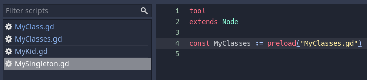 Problem with extending singleton-declared classes in Godot 3.2.4 rc5 (unless running --verbose ...