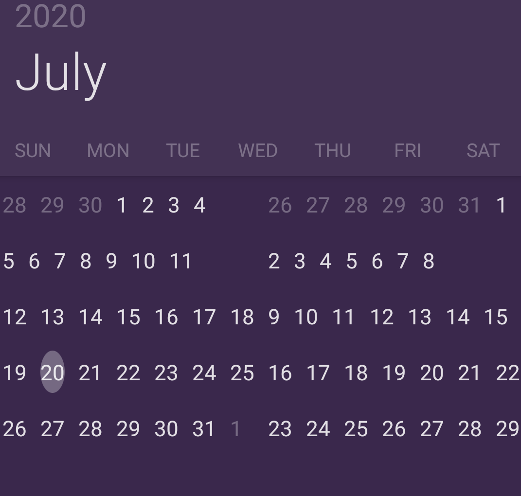 Setting of day width/height · Issue #184 · kizitonwose/Calendar · GitHub