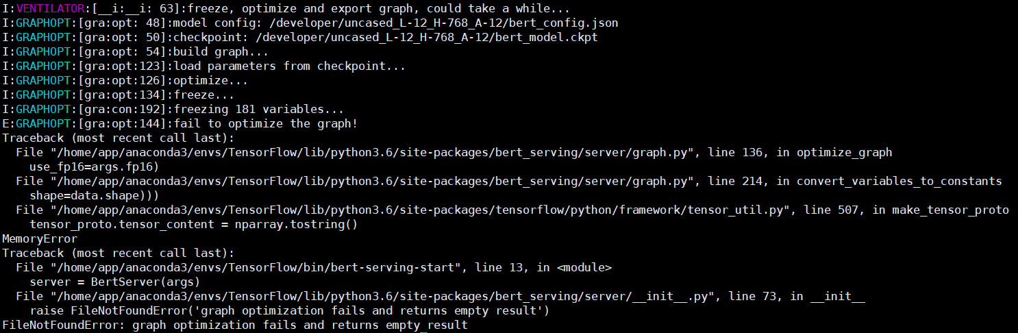 graph optimization fail · Issue #163 · jina-ai/clip-as-service · GitHub