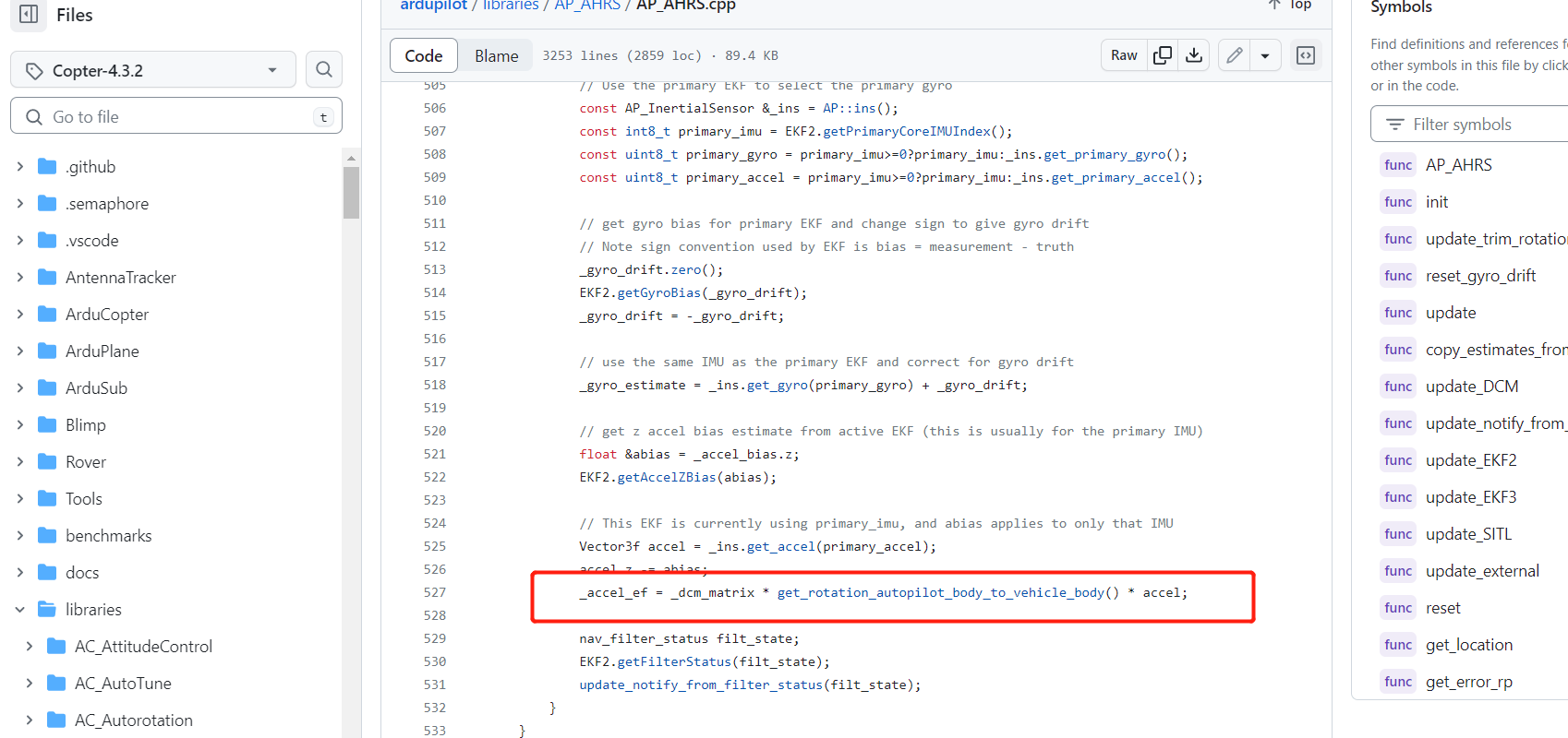 EKF3 calculate _accel_ef_ekf bug(accel level cal) · Issue #25293 ...