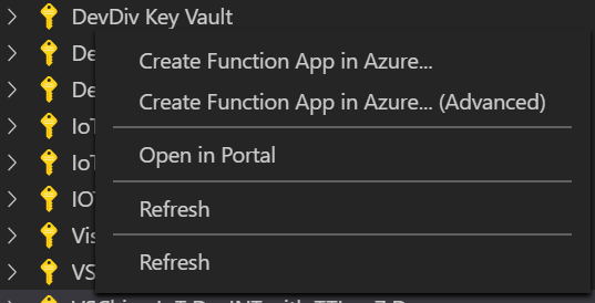 Refresh context menu of mssql extension is added to other extension's ...