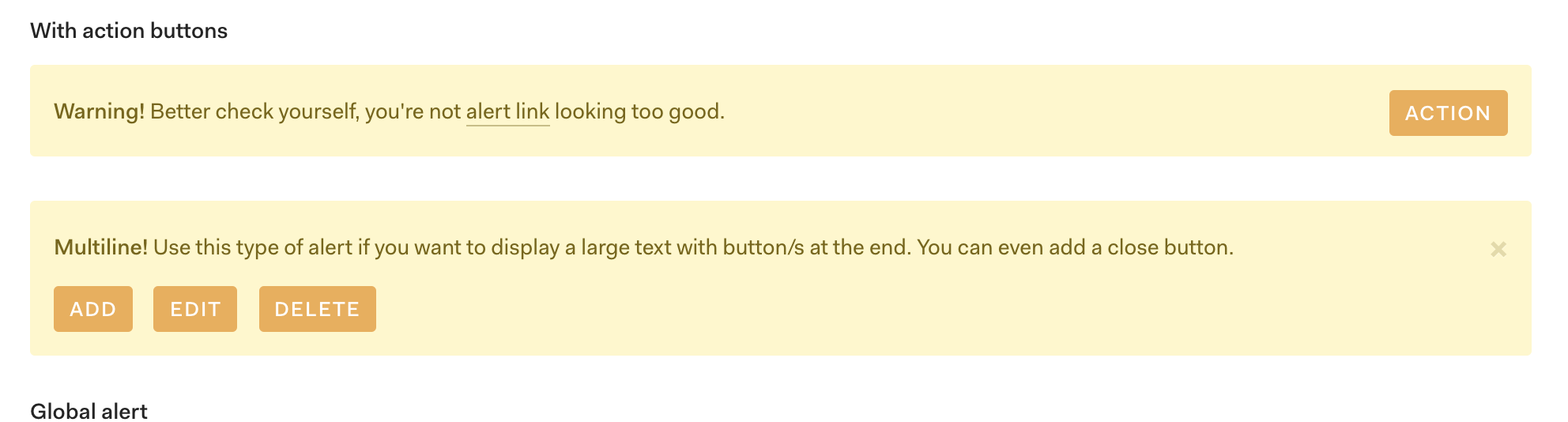 Add Action Button to Alert Component · Issue #892 · auth0/cosmos · GitHub