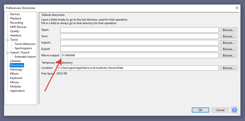 Audacity crashes when the output directory for Macros is set to C:\ · Issue #1174 · audacity ...