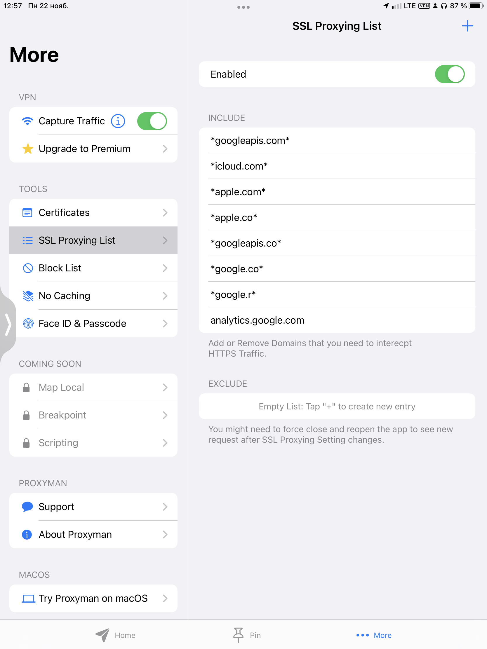 Wildcard ssl proxy iOS issue · Issue #1071 · ProxymanApp/Proxyman · GitHub