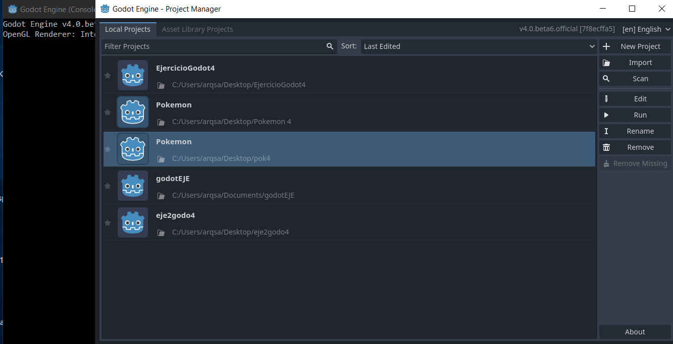 Godot Engine v4.0.beta6 don't open with Vulkan API 1.1.0 - Using Vulkan Device #0: Intel - Intel ...