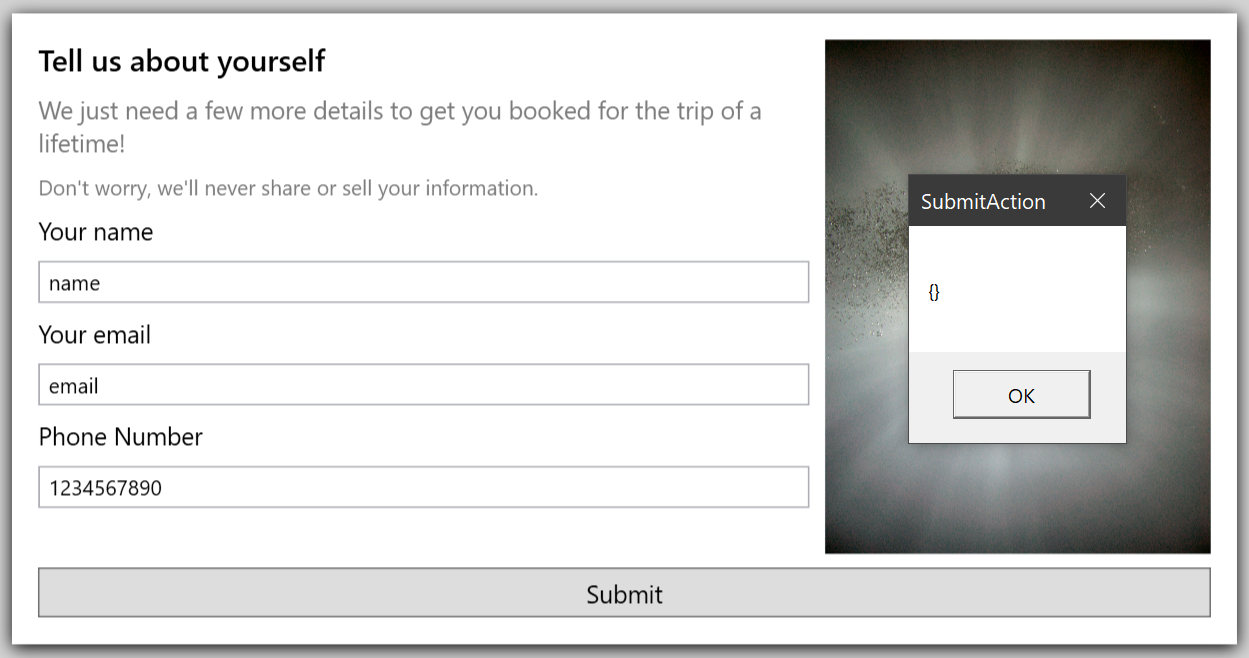 [WPF] InputForm.json sample submit doesn't work properly · Issue #4514 · microsoft/AdaptiveCards ...
