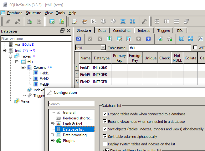 ORDER of columns of the tables in the treeview · Issue #2762 · sqlitebrowser/sqlitebrowser · GitHub