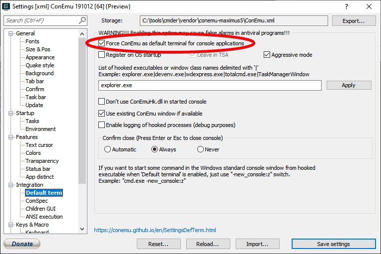 Updated cmder to take over cmd.exe, unix commands not working? · Issue #2350 · cmderdev/cmder ...