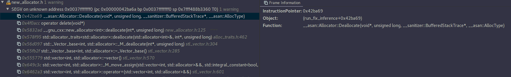 SEGV on Unknown address · Issue #1211 · google/sanitizers · GitHub