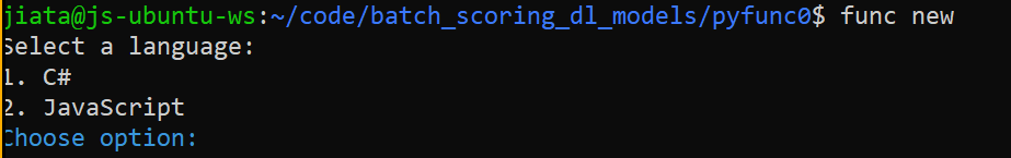 `func New` Command Not Working As Expected · Issue 520 · Azureazure Functions Core Tools · Github