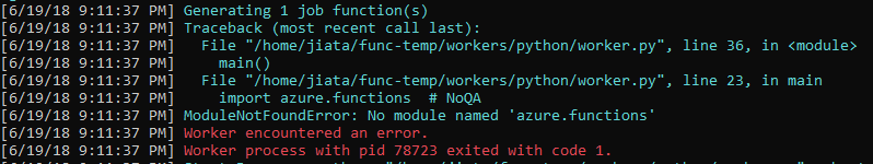 no module named 'azure.functions' · Issue #151 · Azure/azure-functions-python-worker · GitHub