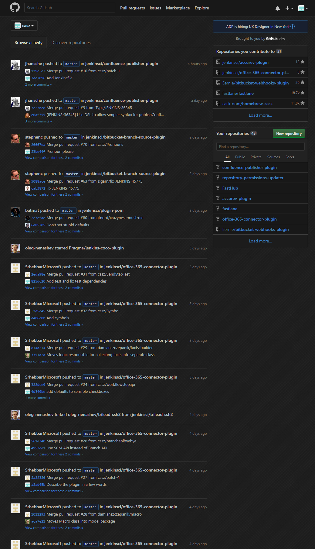 Pushes are hidden · Issue #747 · refined-github/refined-github · GitHub