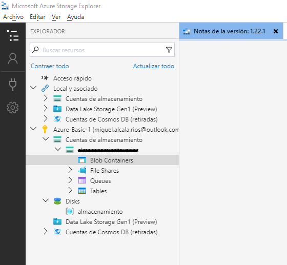 Error When Trying To Open A Blob Container In Azure Storage Explorer · Issue 5436 · Microsoft