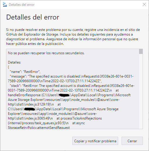 Error when trying to open a blob container in Azure Storage Explorer · Issue #5436 · microsoft ...