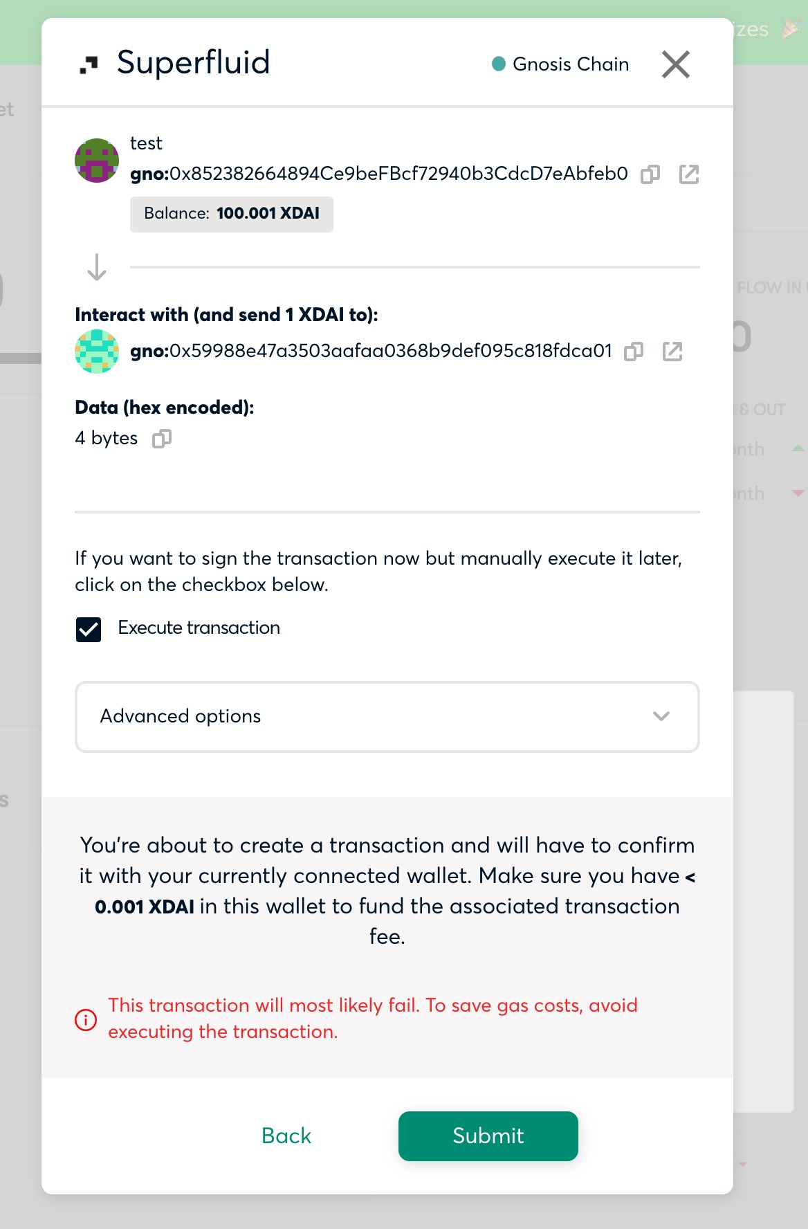 Gnosis Chain - Gas estimation fails · Issue #3435 · 5afe/safe-react · GitHub