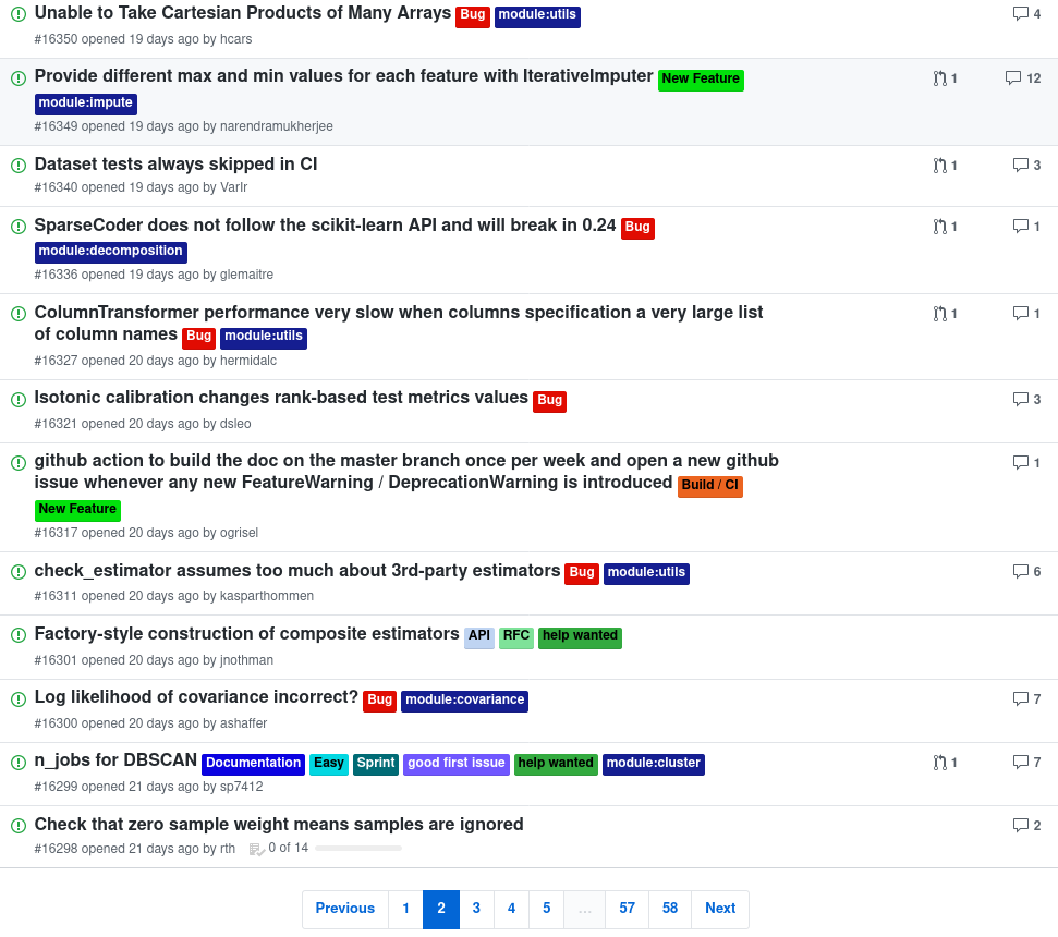 Bot for adding "has pr" label to issues · Issue #10446 · scikit-learn/scikit-learn · GitHub