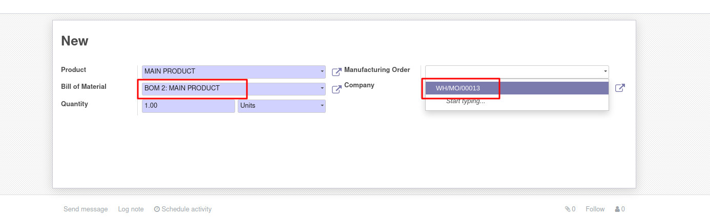 [14.0] mrp: Filter manufacturing order based on Selected bom · Issue #70215 · odoo/odoo · GitHub
