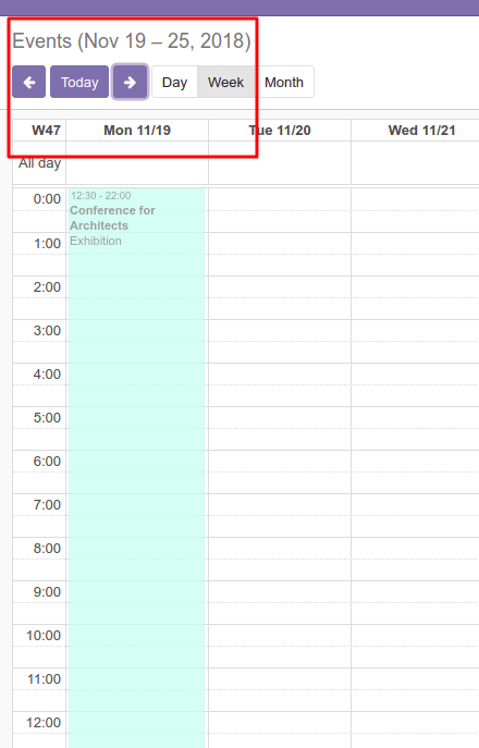 [12] Issue with Calendar View when week_day is changed · Issue #28701 · odoo/odoo · GitHub