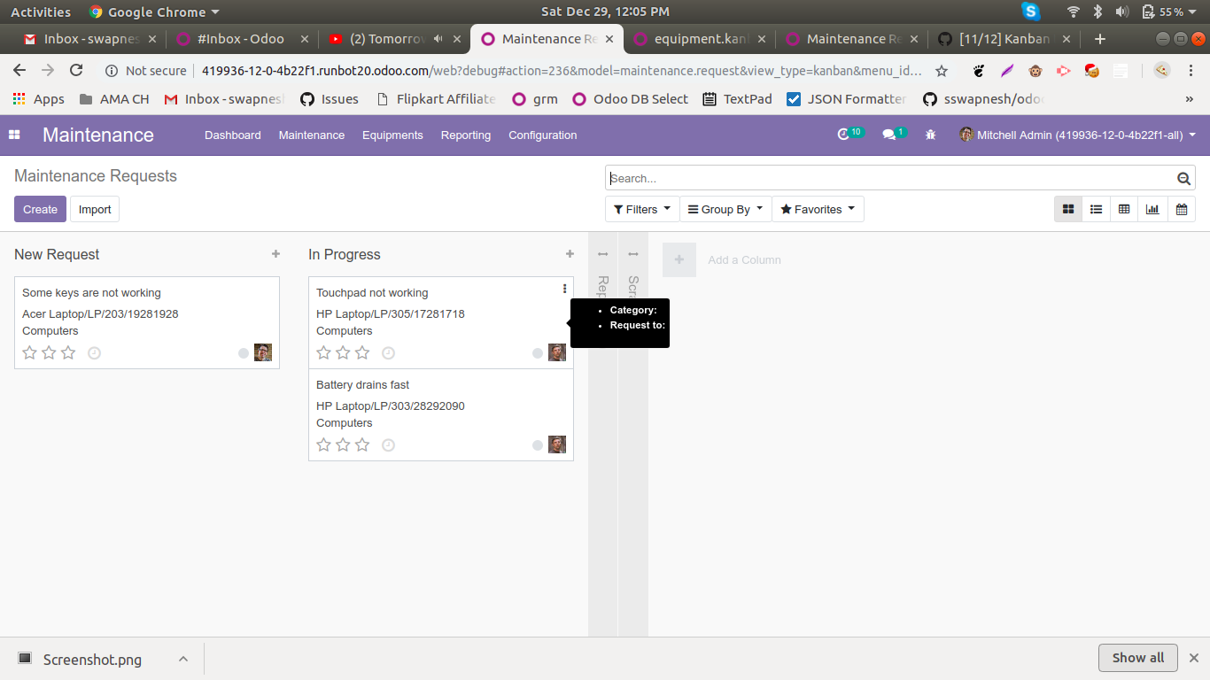 [11/12] Kanban tooltip is not working · Issue #29802 · odoo/odoo · GitHub