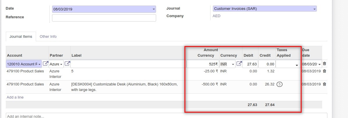 [12.0] Rounding issue in invoice and related Journal entries · Issue #35334 · odoo/odoo · GitHub