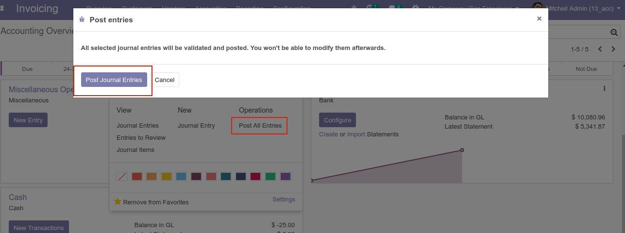 13 Account Post All Entries Is Not Working From Dashboard · Issue 52214 · Odooodoo · Github