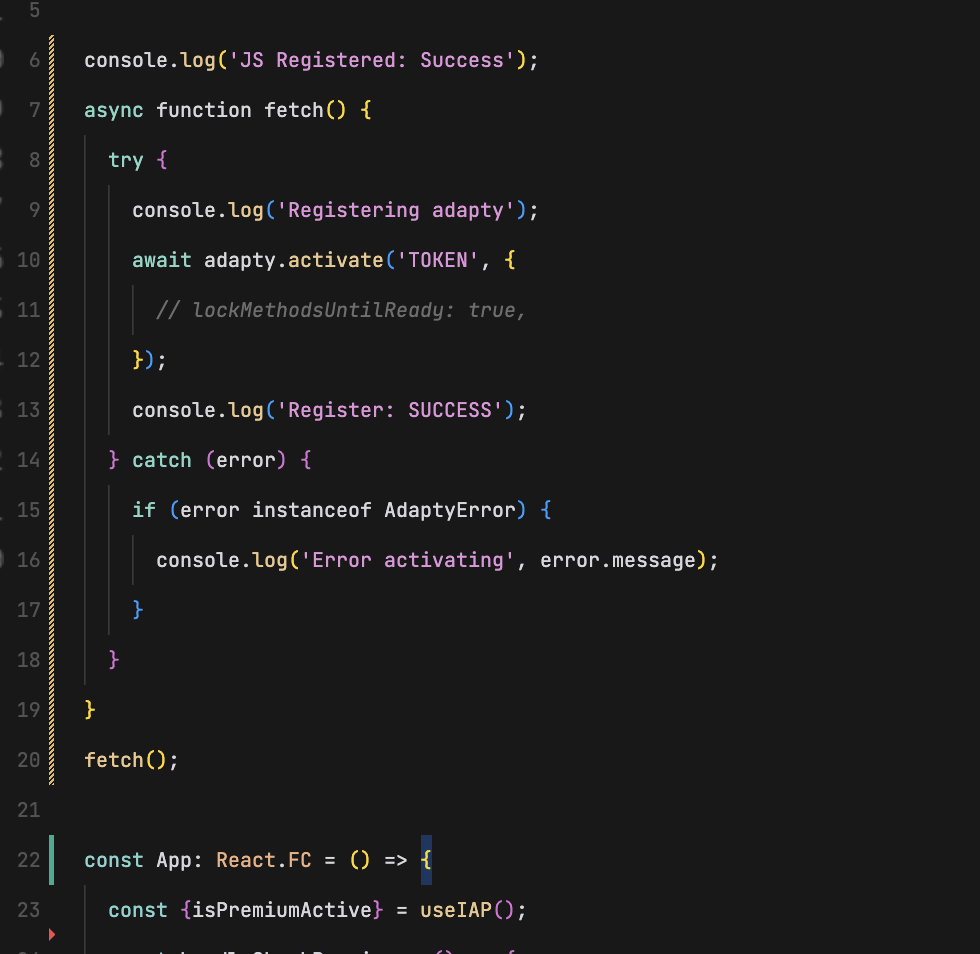 Error: #3005 (activateOnceError): You need to be activate Adapty once · Issue #42 · adaptyteam ...
