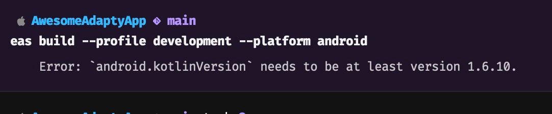 Compilation error after update from 1.4.1 to 2.3.1 · Issue #47 · adaptyteam/AdaptySDK-React ...