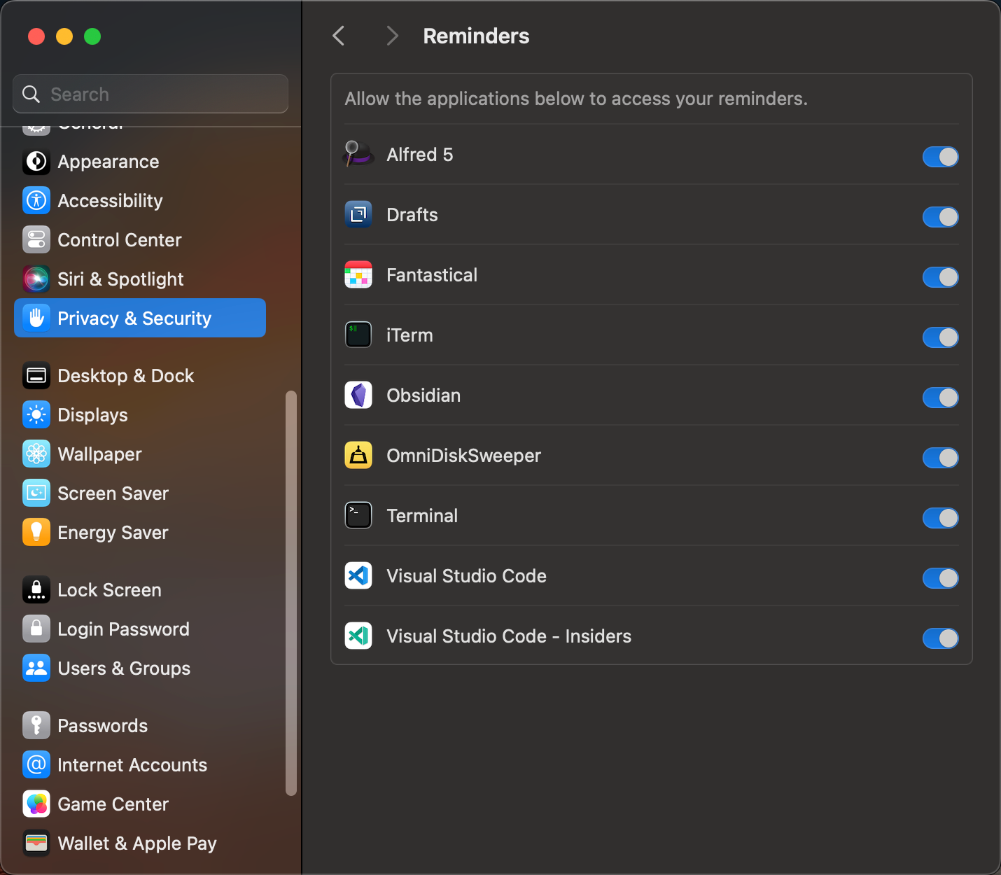 On MacOS, Warp does not request permission to access Reminders · Issue #3206 · warpdotdev/Warp ...