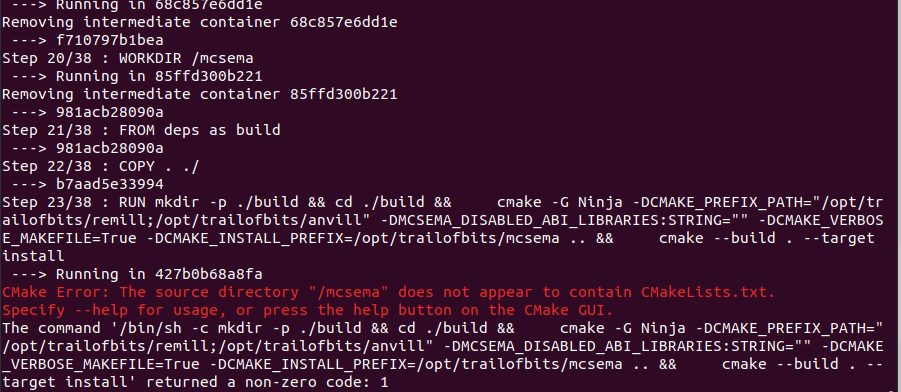 Same error on every Linux build attempt + questions regarding how to ...