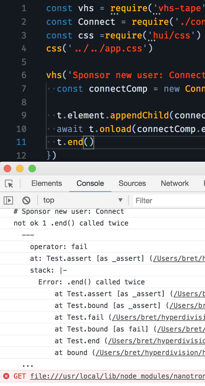 t.end is called twice if you call it in the body of an async function · Issue #1 · hyperdivision ...